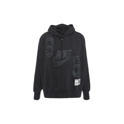 Nike Sportswear Circa 96字母印花连帽卫衣 女款 黑色
