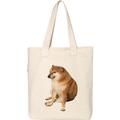 狗狗柴犬doge神烦狗表情包书包单肩包购物袋手提包手拎背包帆布包