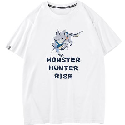 秀洛小怪兽恐龙衣服Monster Hunter Rise短袖崛起T恤男女怪物猎人
