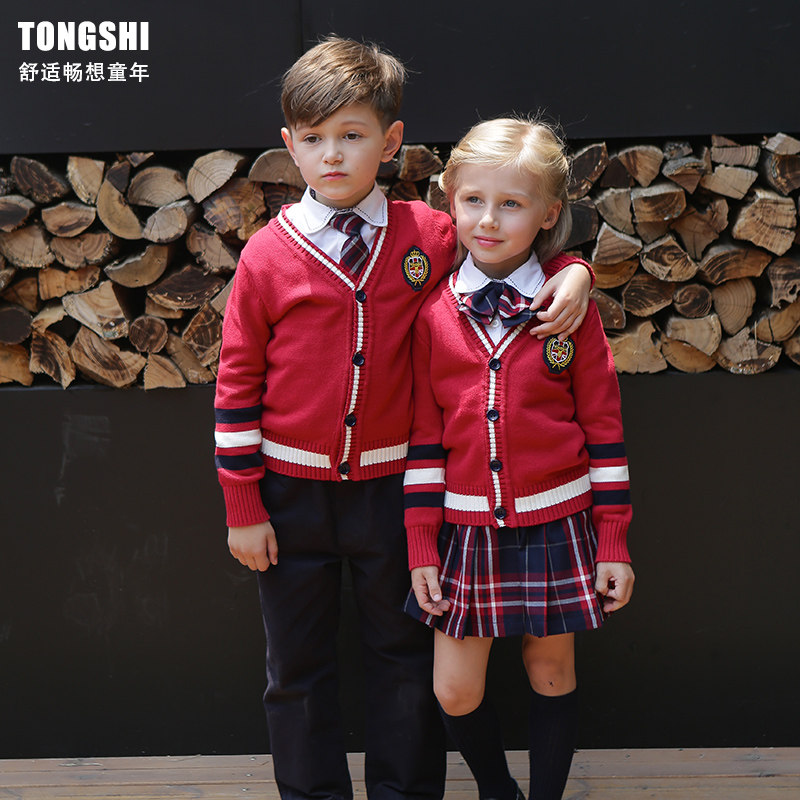 幼儿园园服秋冬装中小学生校服套装教师英伦风班服定制儿童演出服