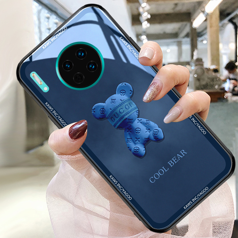 华为mate30手机壳tas-al00玻璃壳男女款麦特3O潮牌meta30女mote30情侣maet3男maet3O超薄tasal00防摔mt30奢华_虎窝淘