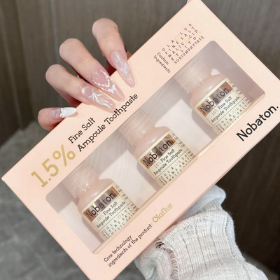 【保税区】Nobaton诺巴顿1%果酸1.5%粉盐安瓶牙膏去渍亮白清洁