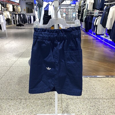 阿迪三叶草女裤运动裤休闲梭织短裤HP0107 KG8498 KG8499