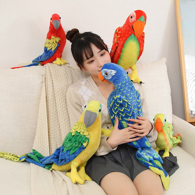 仿真鸟儿抱着睡觉的公仔女生礼物