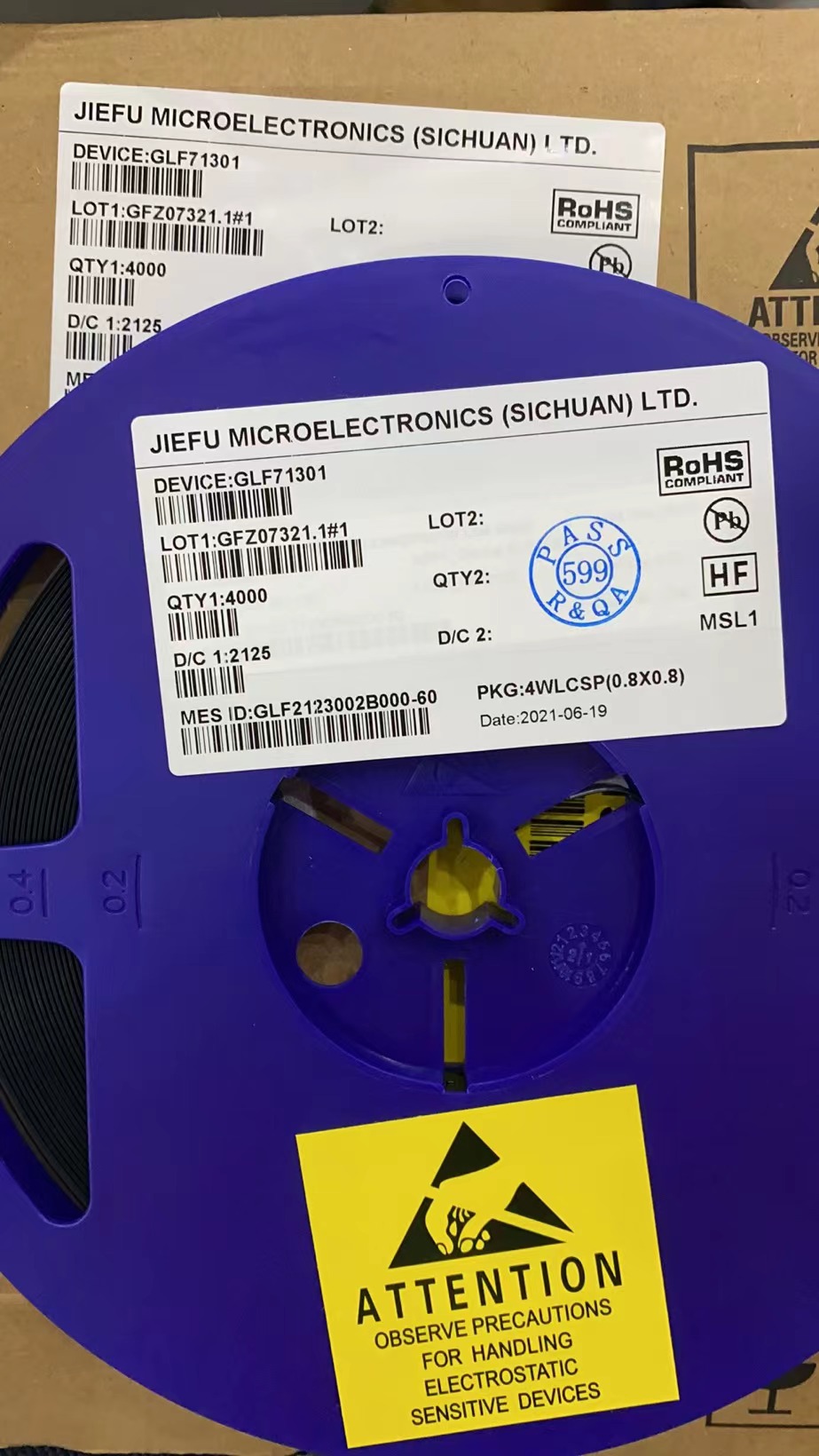 睿库电子功率电子开关 GLF71301封装4WLCSP原装正品_虎窝淘