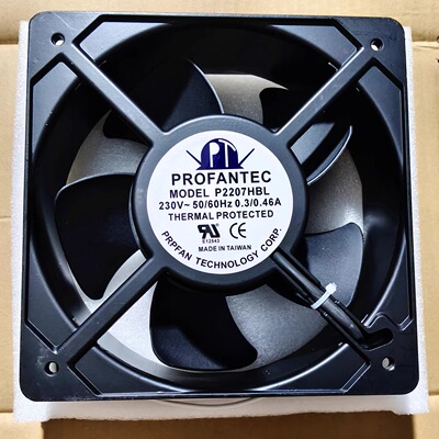 全新原装 PROFANTEC P2207HBL 230V 0.46A 20572 20.5cm 散热风扇