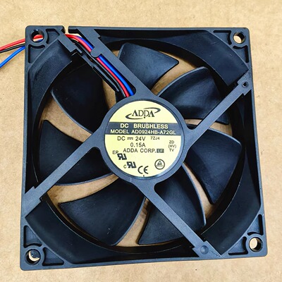 全新ADDA AD0924HB-A72GL 24V 0.15A 9225 9.2CM 3线报警功能风扇