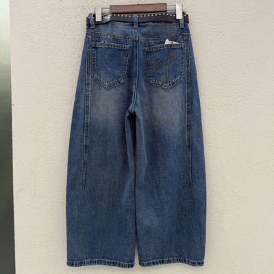 JEANS佐拿 芭度玄风9653欧货九分直筒牛仔裤女水洗弯刀裤2026夏款