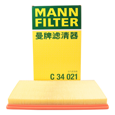 曼牌滤清器空气滤芯格C34021适用奔驰C级系列，C-Klasse