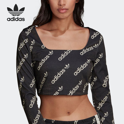 阿迪达斯三叶草女子休闲长款T恤