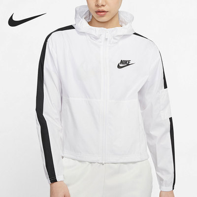 耐克女子梭织连帽夹克外套