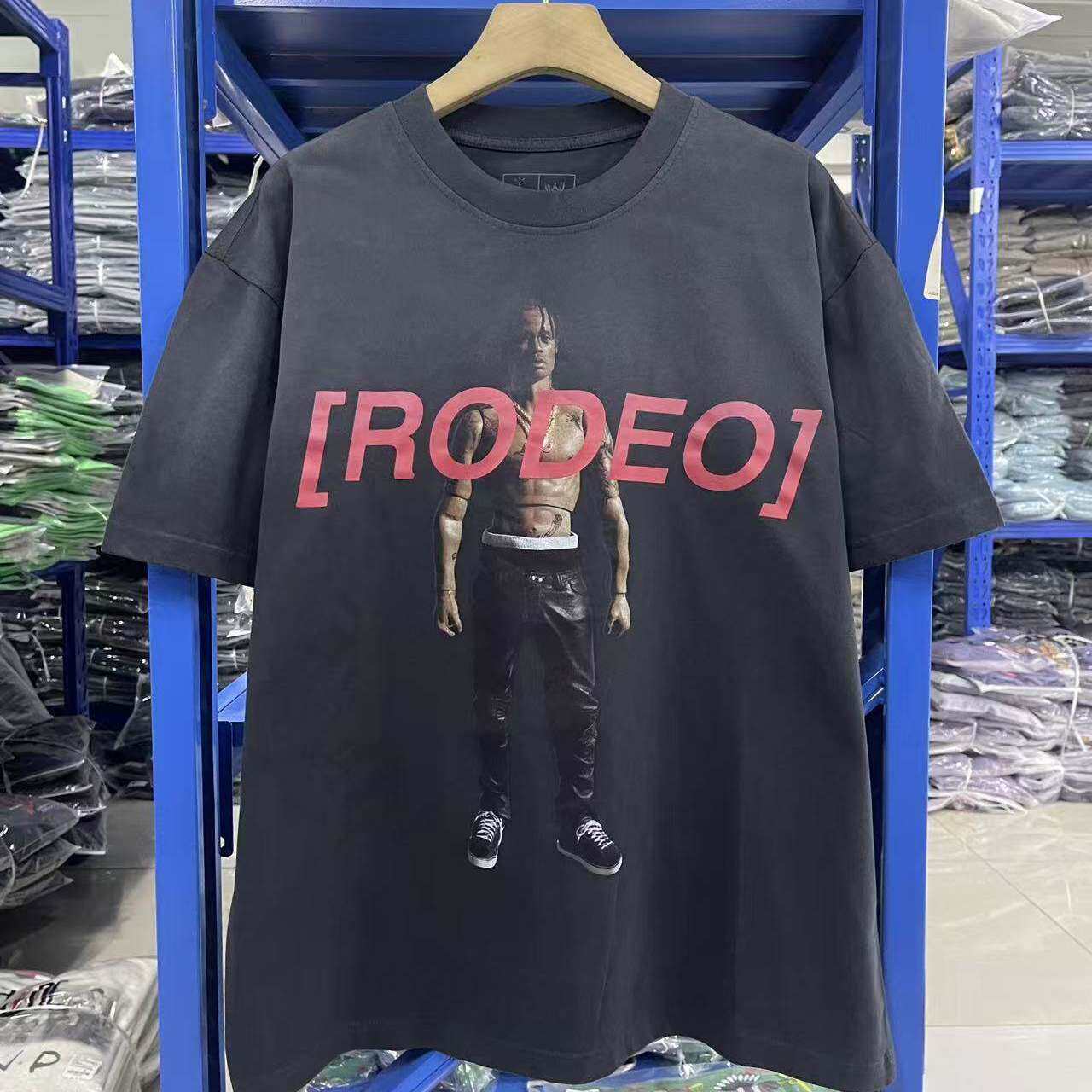 Travis Scott亚洲限定系列CACTUSJACK洗水做旧宽松休闲短袖T恤 潮