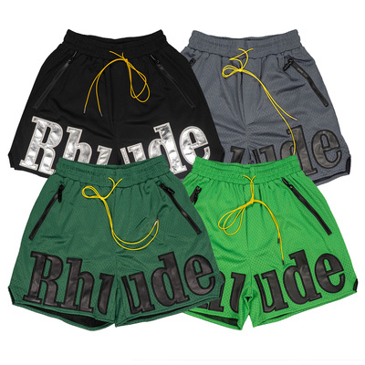 Rhude美式街头透气网眼篮球裤