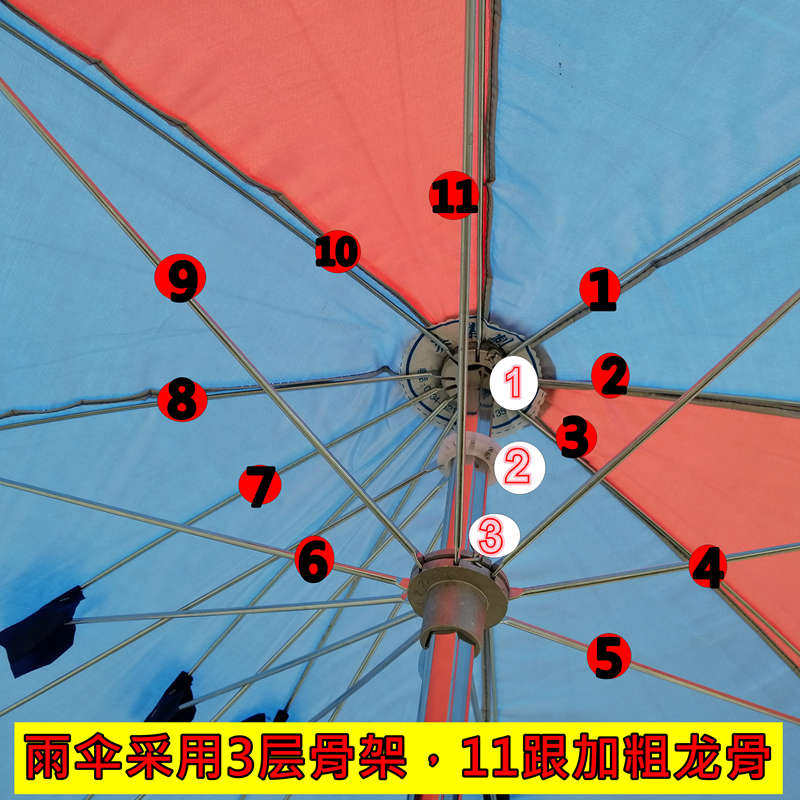 摩托三轮车加长遮阳伞摩托车雨伞晴雨两用雨棚踏板车遮阳伞加厚伞