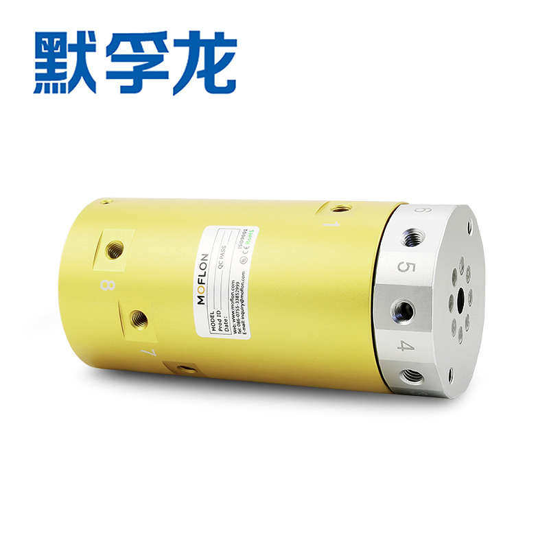 气动旋转接头中空气动旋转接头3路高速滑环气路气缸通气分配环路