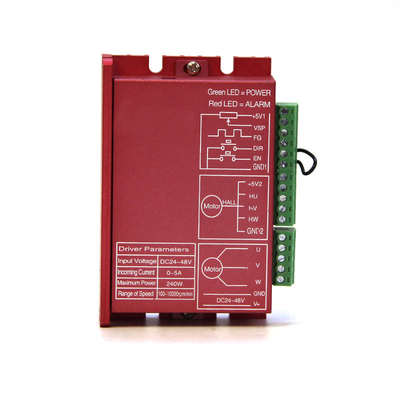 24V直流无刷电机驱动器36V48V控制器无有霍尔控制6505A替有刷高速