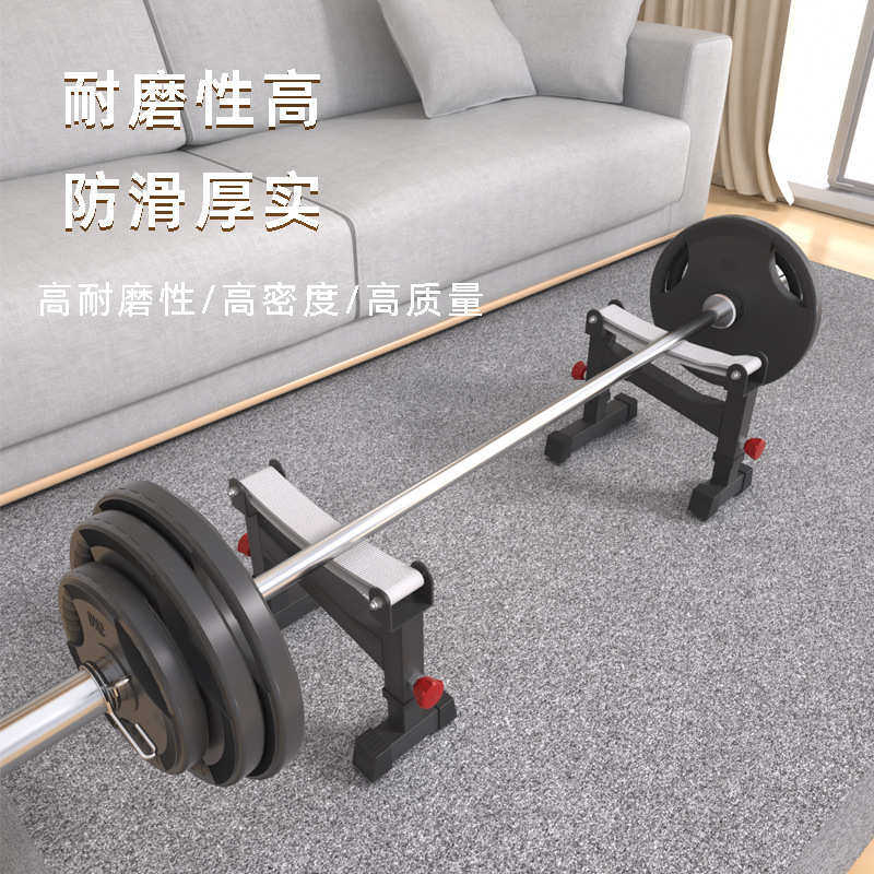 可调节硬拉台缓冲支架放置架举重硬拉垫奥杆杠铃架子家用健身房男
