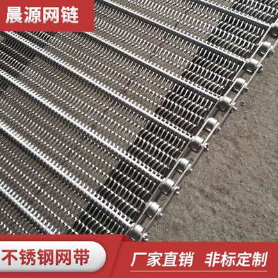 304不锈钢网带传送带输送机网网带链烤炉烘干机麻花链条式流水线