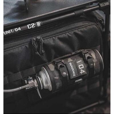 unit04户外露营长气罐套250g卡式气罐战术可悬挂带卡扣气罐保护套