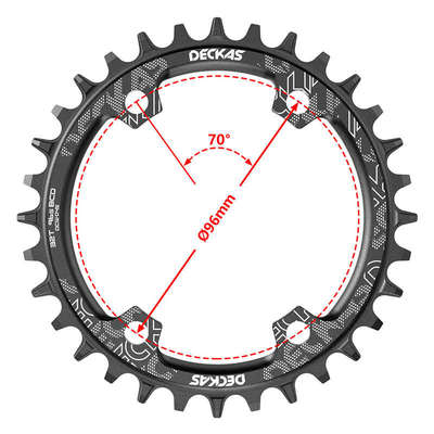正负齿椭圆盘山地自行车盘片96BCD单盘曲柄牙盘用于m8000 m9000