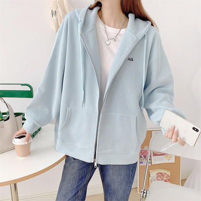 森原春款米尼棉复合韩版卫衣外套