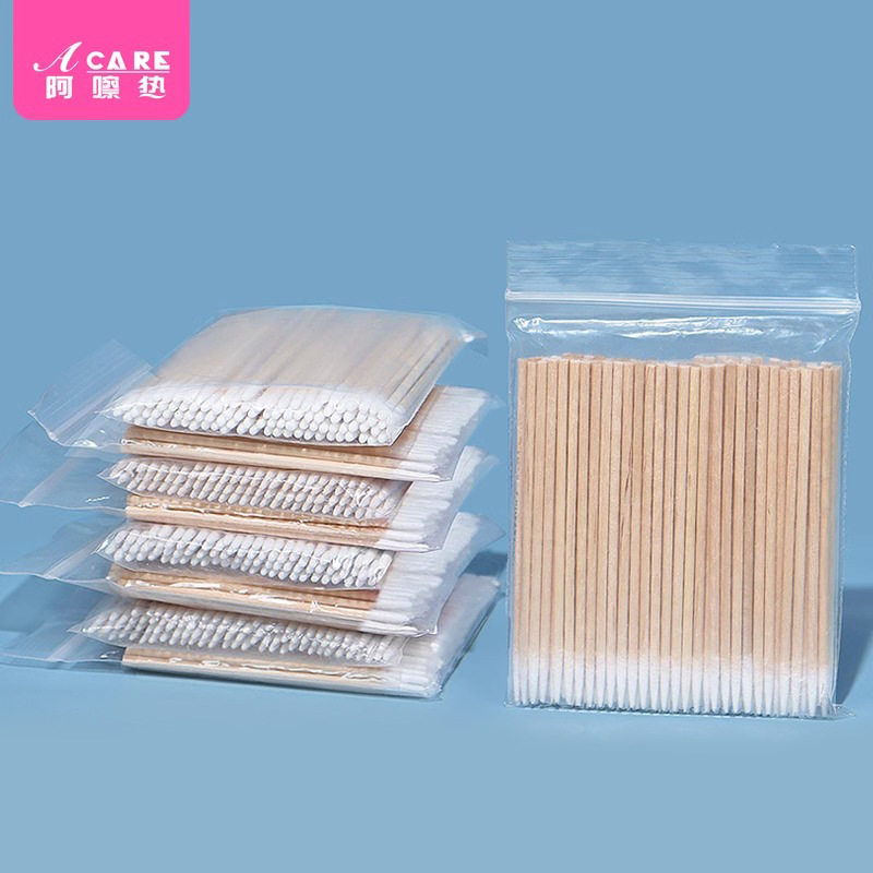 棉签/纹绣A1pn001-尖头纹绣棉签小细头牙签式棉棒眼线化妆用便携