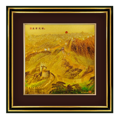 业永固万里长城国风山水挂画