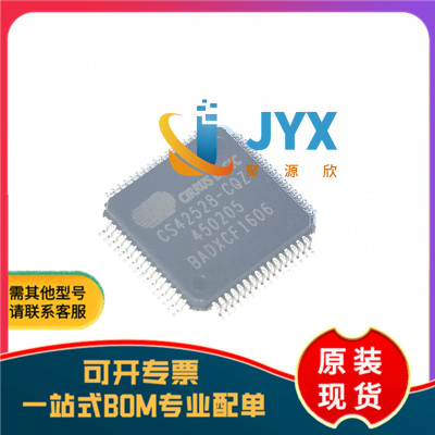 全新原装CS42528-CQZ 封装LQFP-64 RS232接口 多端电视解码芯片