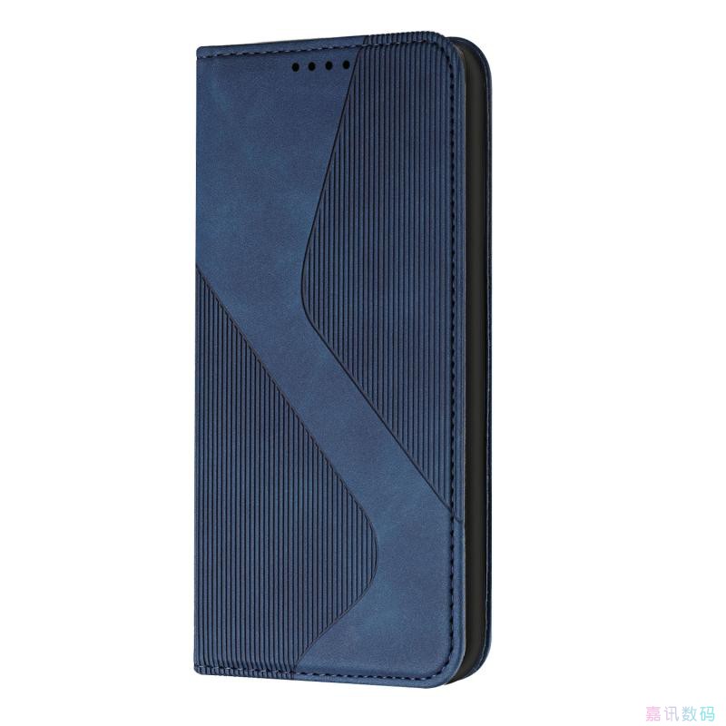 纯色蓝适用GalaxyA05/A15/A25/A35/A55 5G三星翻盖手机壳A04/A14/A24/A54 4G 皮套防摔保护套电话壳