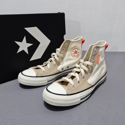 CONVERSE匡威复古休闲增高厚底复古白色粗高跟帆布鞋A06315C