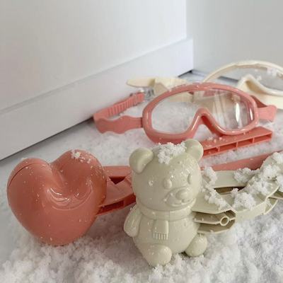 出口韩国爱心小熊雪球夹玩雪神器
