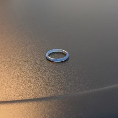 超细蓝玉髓戒指小众简约新中式指环