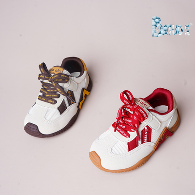 巴托童鞋26春季新品软底防滑休闲儿童潮鞋阿甘宽松透气单鞋XLF851