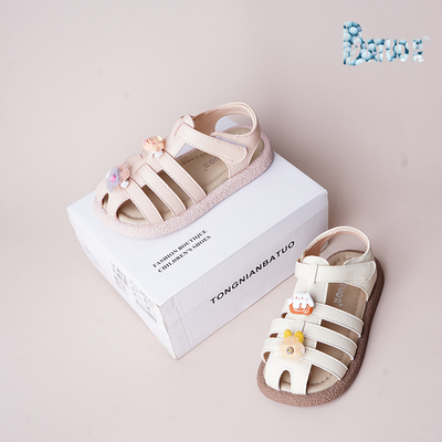 巴托童鞋 25夏季新品 韩版宝宝潮童软底防滑英伦皮鞋凉鞋MK251220