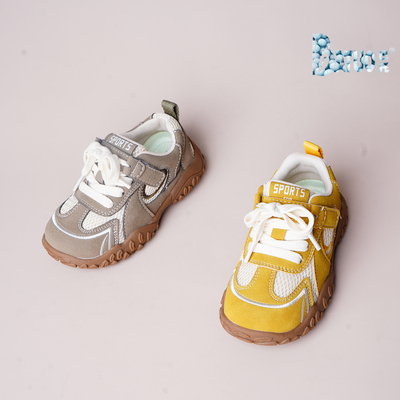 巴托童鞋 26春季新品软底防滑休闲儿童潮鞋防踢宽松透气单鞋W2112