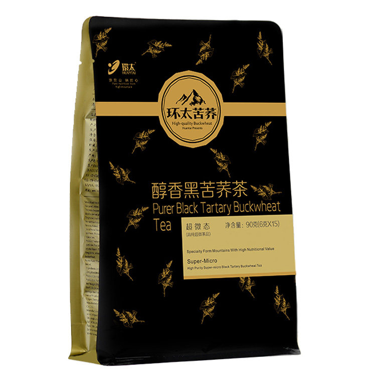 环太醇香黑苦荞茶超微态四川大凉山独立小袋装麦香型荞麦茶叶正品