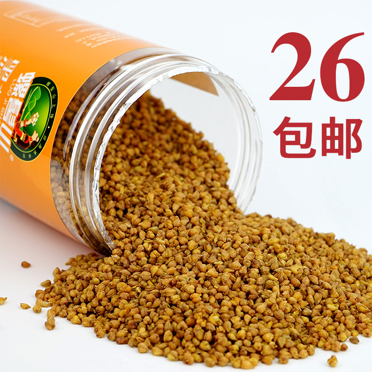 螺髻山黑苦荞茶麦香型全胚胚芽罐装360g瓶装荞麦茶四川大凉山正品