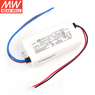 APV-12-12台湾明纬12W恒压塑壳室内LED直流稳压DC12V1A电源驱动器