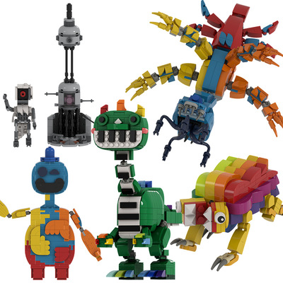 跨境新品Poppy Playtime Chapter4波比的游戏时间4玩具周边积木