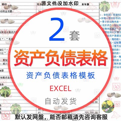 录入资产负债表公式Excel表格模板自动生成现金流量表杜邦分析表1