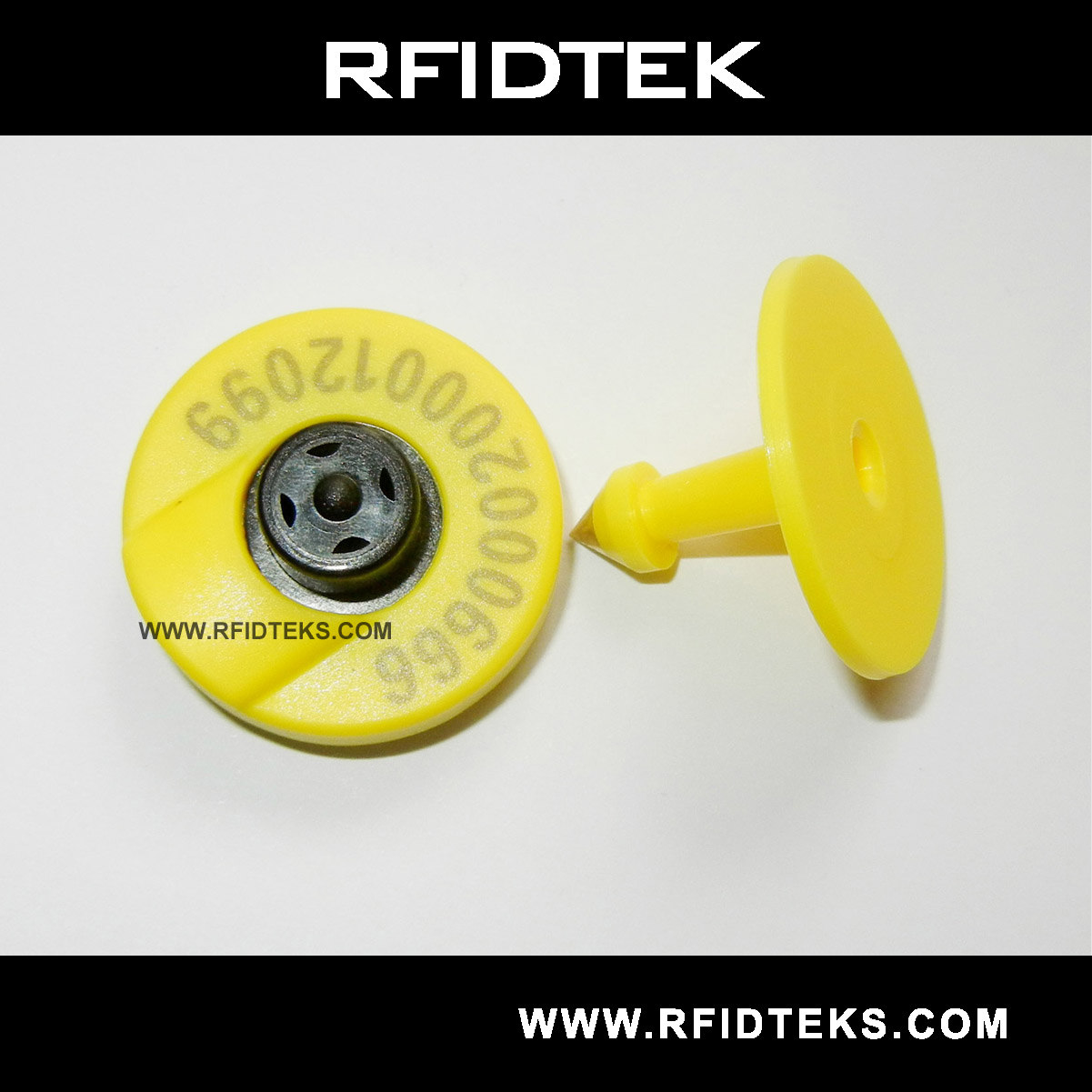 RFID动物耳标 RFID猪耳标 FDX-B ISO11784 电子羊耳标 进口芯片