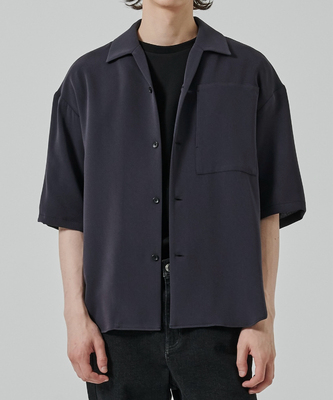 国内现货STUDIOUS 25春夏 口袋设计短袖衬衫