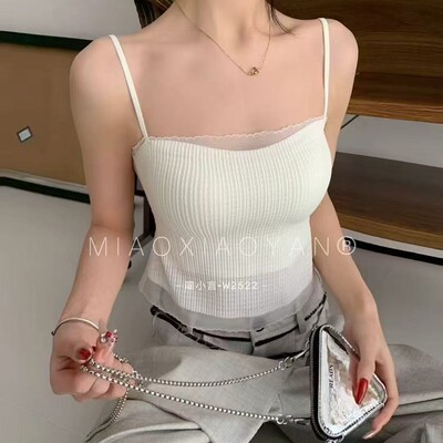 方糖格泡泡系列长款吊带·2522