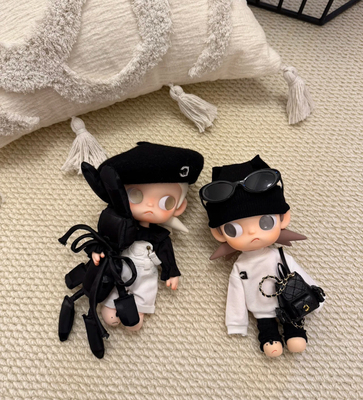 zsiga娃衣小香风贝雷帽洋气背带裤嘎子姐穿搭娃娃衬衣姜饼人娃衣