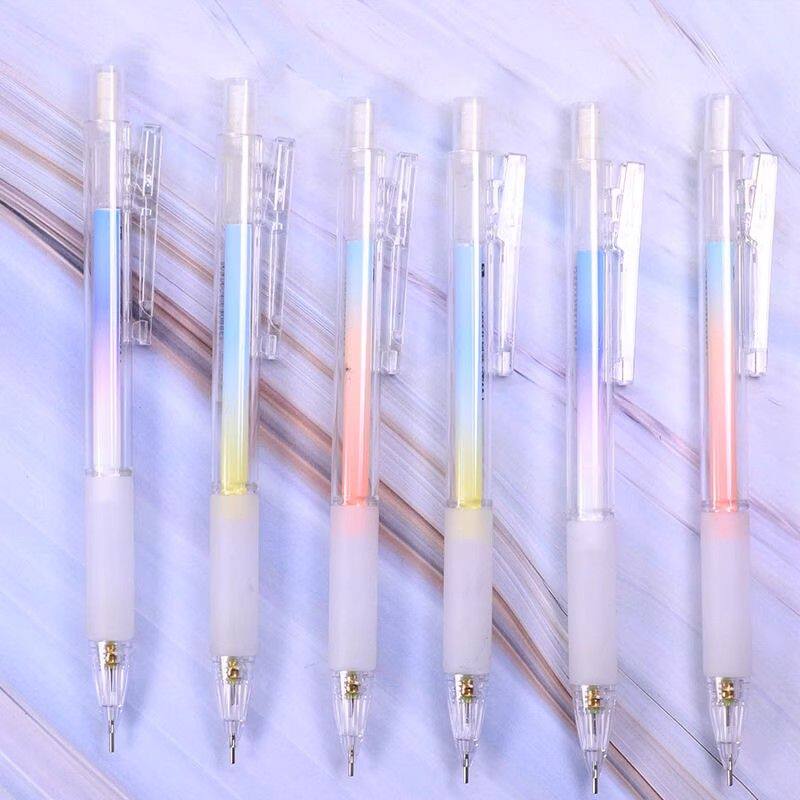 星辰大海限定自动铅笔0.5小学生不易断自动笔低重心0.7活动铅笔2比铅笔可爱超萌少女心小清新绘画专用