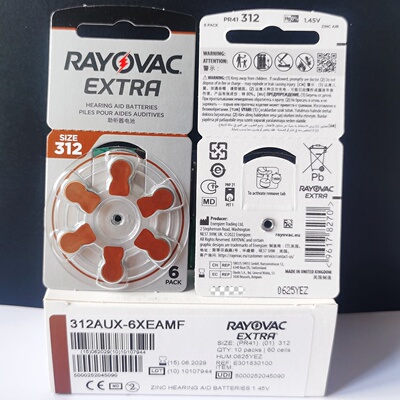 RAYOVAC雷特威电池312