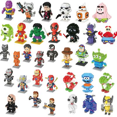 Hero Cartoon Micro Particle Building Blocks Children Assembl