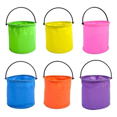 Beach Sand Play Bucket Toy Folding Collapsible Bucket Garden