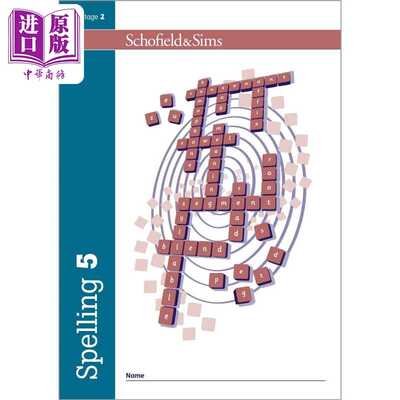 进口原版 *英国S&S教辅Spelling 5 拼写 5  9-10岁适用 附答案  英文原版 英语单词字母识别   Schofield and Sims