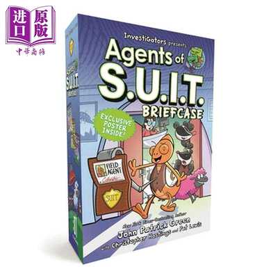 进口原版 *调查猿 特别调查组盒装套装 1-3套装 Investigators: Agents of S U I T Boxed Set  英文原版 John Patr   First Secon